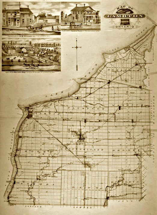 The Canadian County Atlas Digital Project - Map of Lambton County